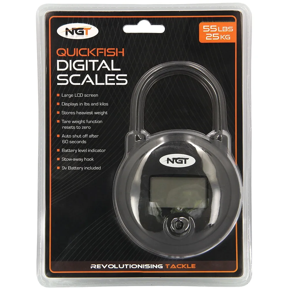 NGT Quickfish Scales - Digital Round 55lb / 25kg Scales - Folkestone ...